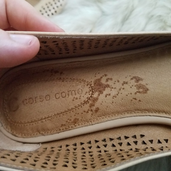 Corso Como | Shoes | Cc Corso Como Tan Laser Cut Flats 9 | Poshmark